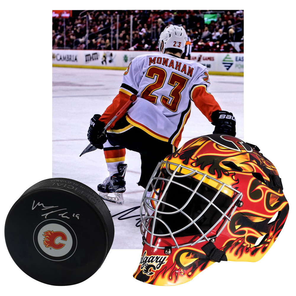 Calgary Flames Collectibles Bundle Featuring Autographed Sean Monahan ...