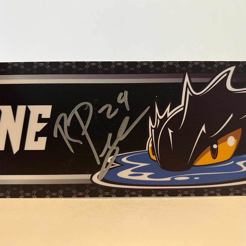AHL Authentic - 2022-23 Cleveland Monsters Locker Room Nameplate Signed ...