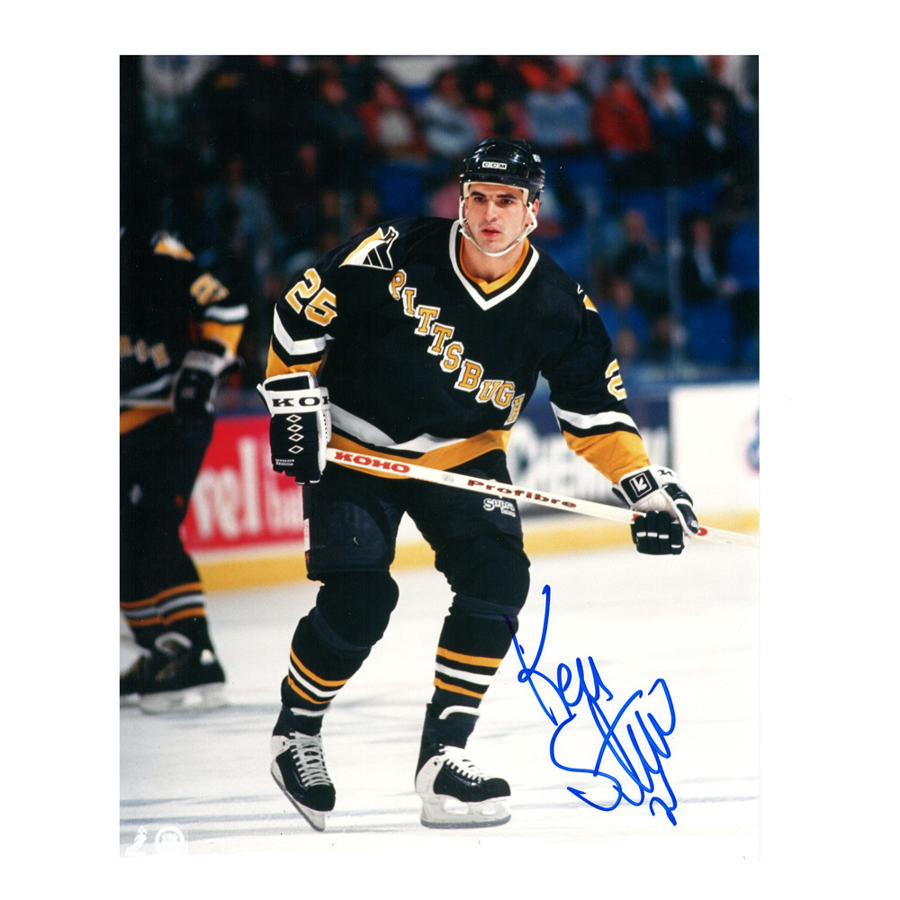 KEVIN STEVENS Signed Pittsburgh Penguins 8 x 10 Photo - NHL Auctions