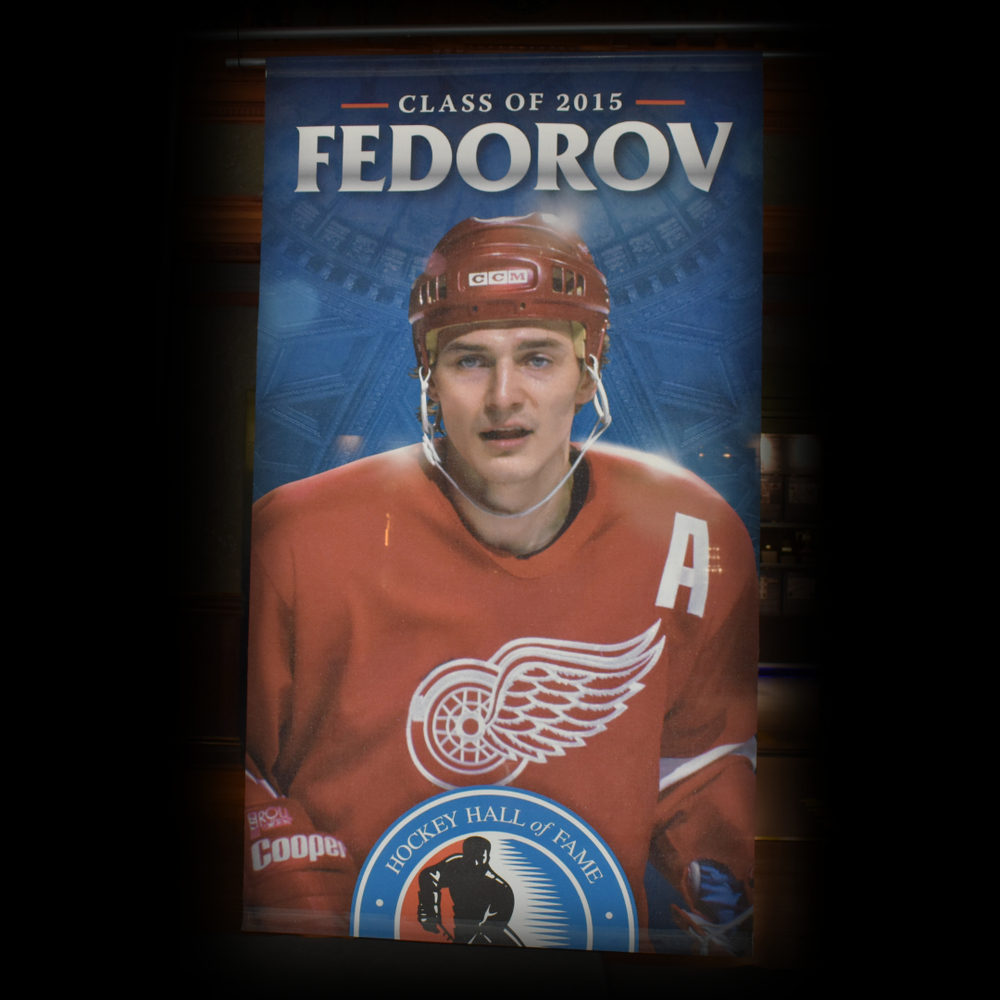 Sergei Fedorov Hockey Hall of Fame Class of 2015 Banner (5ft x 9ft ...