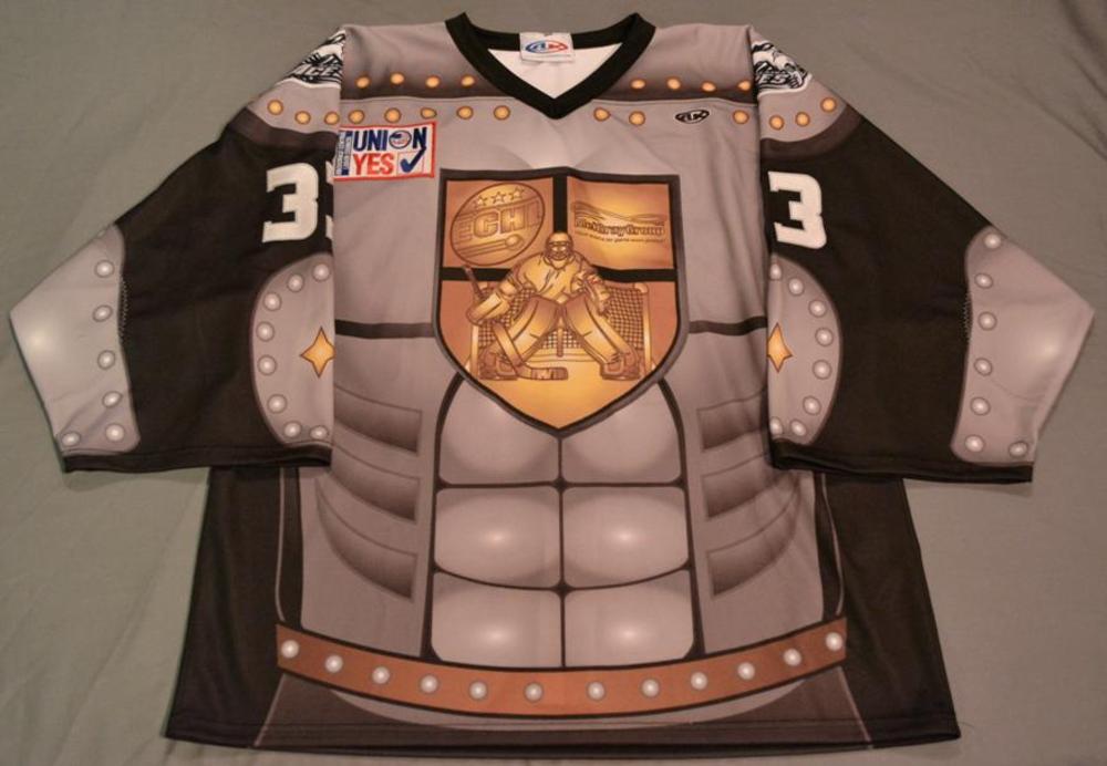 Troy Redmann - Golden Goalie - Alaska Aces - Warmup-Worn Jersey - Worn ...