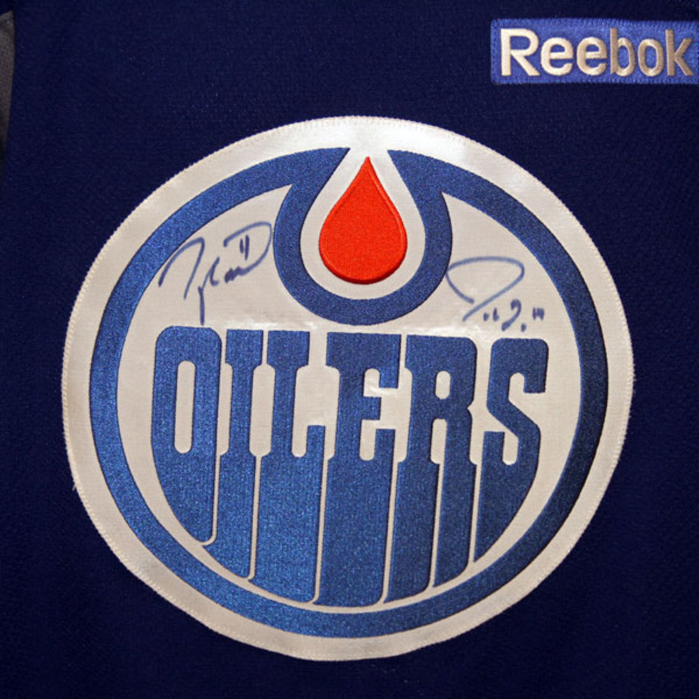 Edmonton Oilers Practice Worn RBK Jersey Collection Of 3 Including One ...