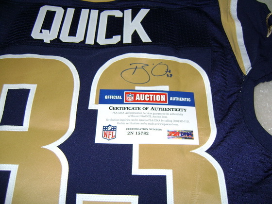 RAMS - BRIAN QUICK SIGNED RAMS JERSEY - SIZE 40 | The official auction ...