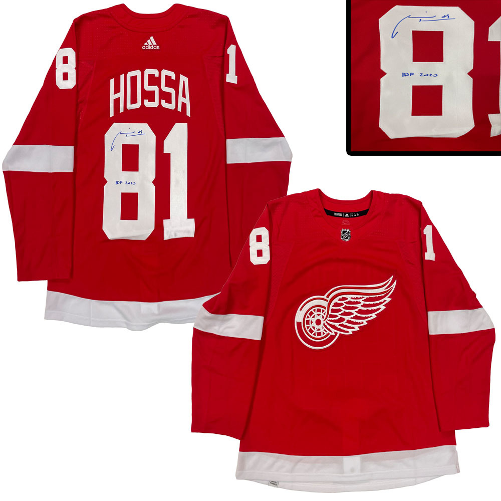 MARIAN HOSSA Signed Detroit Red Wings Red Adidas PRO Jersey - HOF 2020 ...