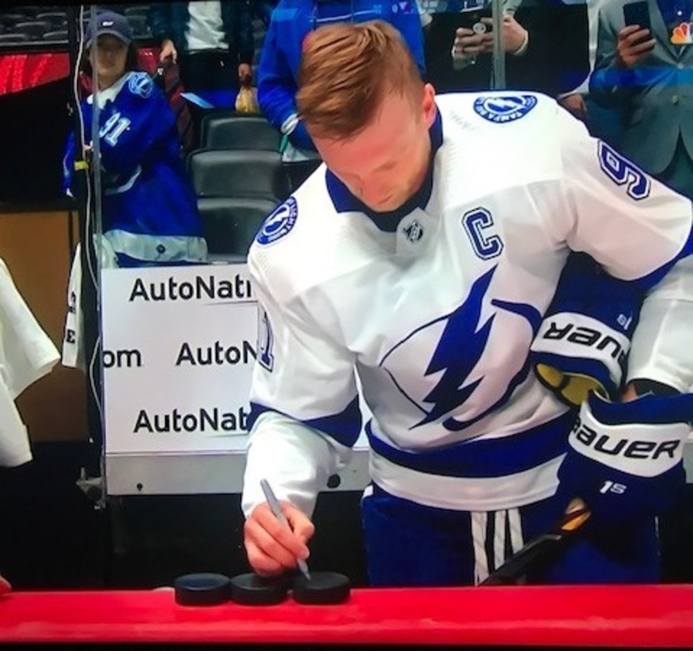 Wednesday Night Hockey Autographed Puck - Steven Stamkos - 10/24/18 ...