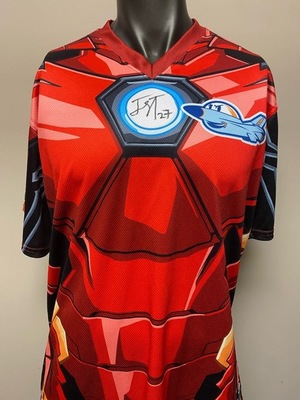 #27 Jacob Teter marvel game worn jersey | MiLB Auctions