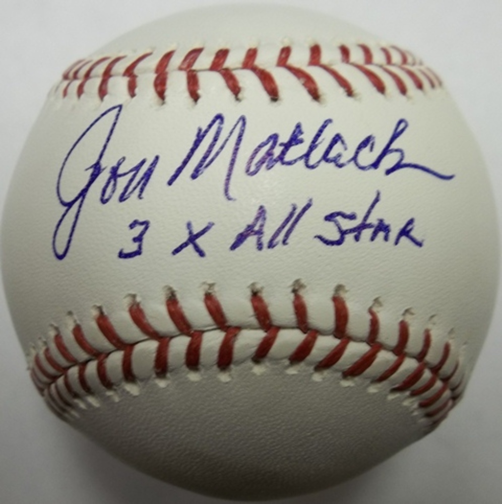 Jon Matlack "3x All Star" Autographed Baseball | MLB Auctions