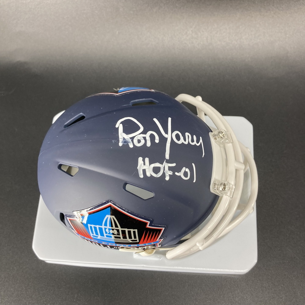 HOF - Vikings Ron Yary Signed HOF Mini Helmet | The official auction ...