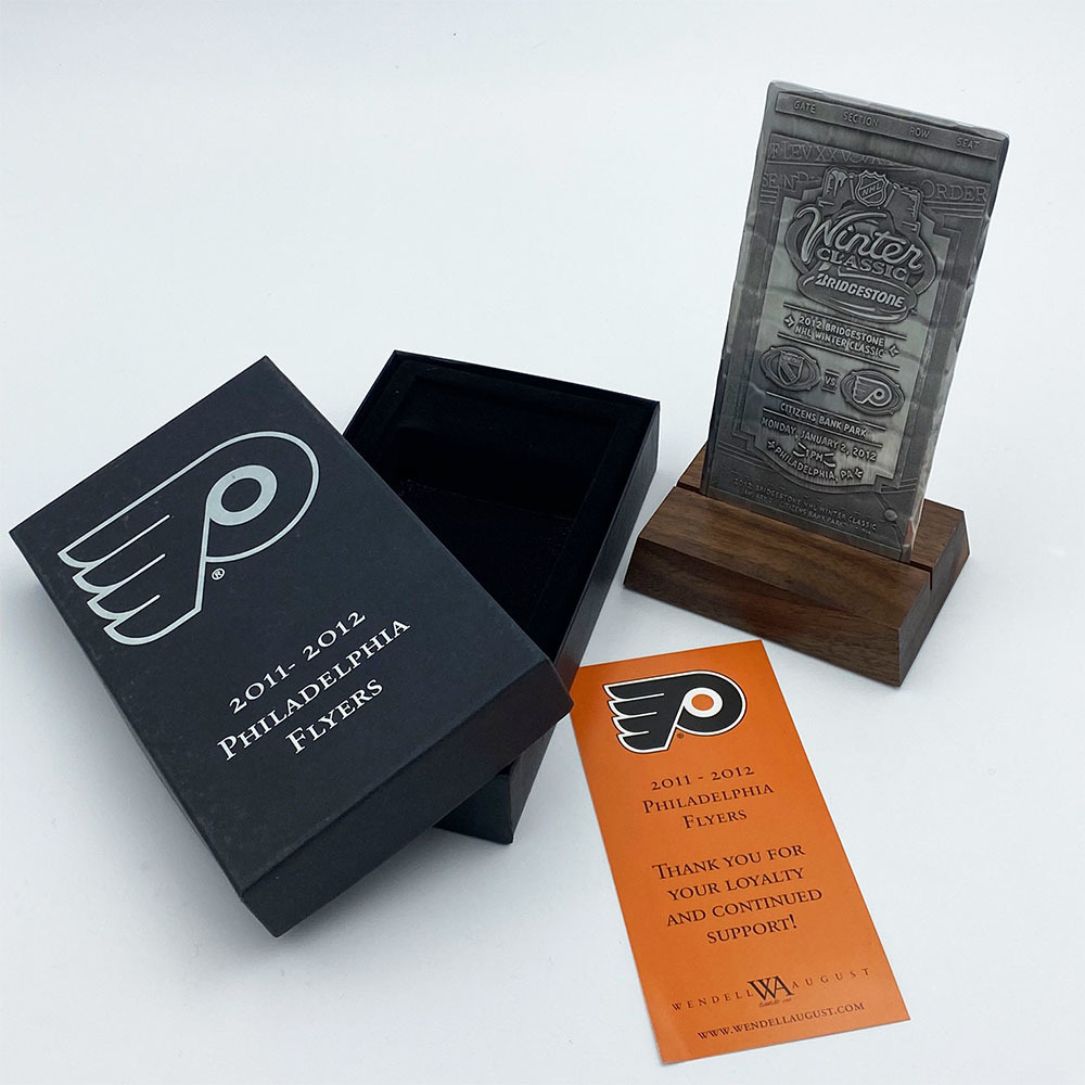 Mark Howe Autographed 2012 NHL Winter Classic Commemorative Metal ...