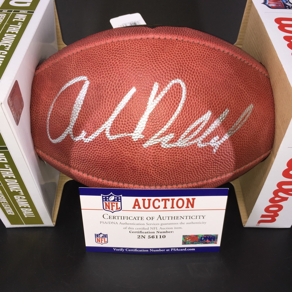 NFL Auction | NFL - Eagles Andre Dillard Signed Authentic Football