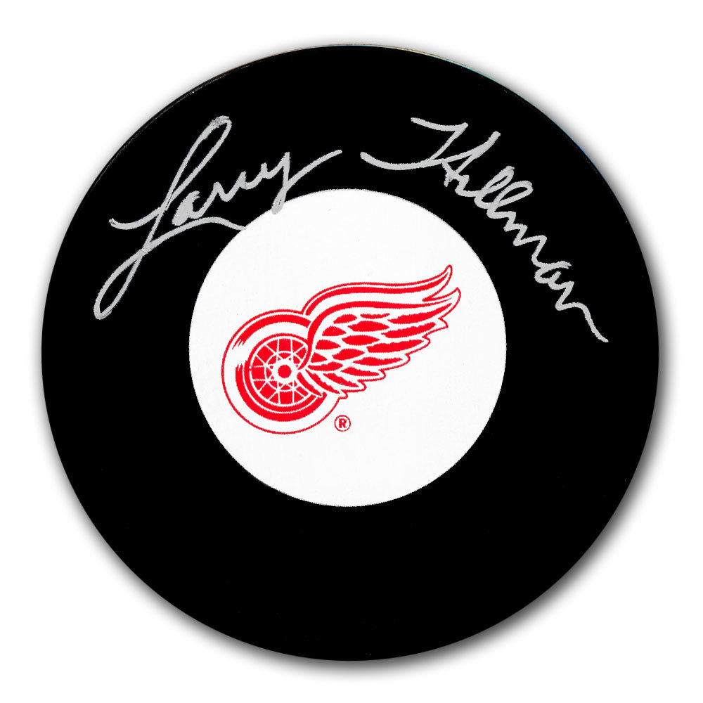 Larry Hillman Detroit Red Wings Autographed Puck - NHL Auctions