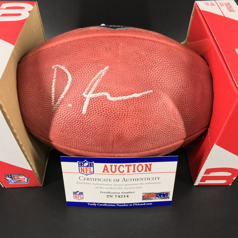 NFL - Eagles DeVonta Smith Signed Authentic Football with NFL Draft ...
