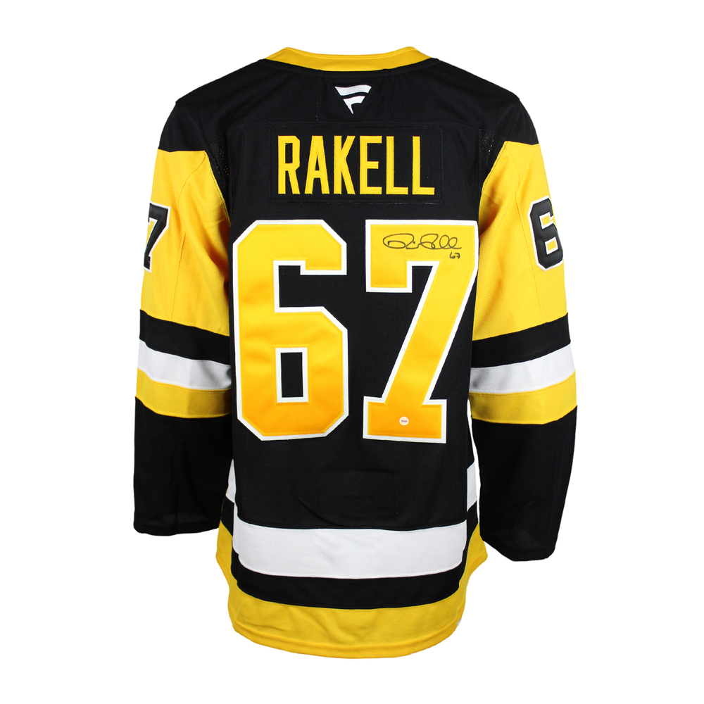 Rickard Rakell Signed Jersey Penguins Black Fanatics Premium - NHL Auctions