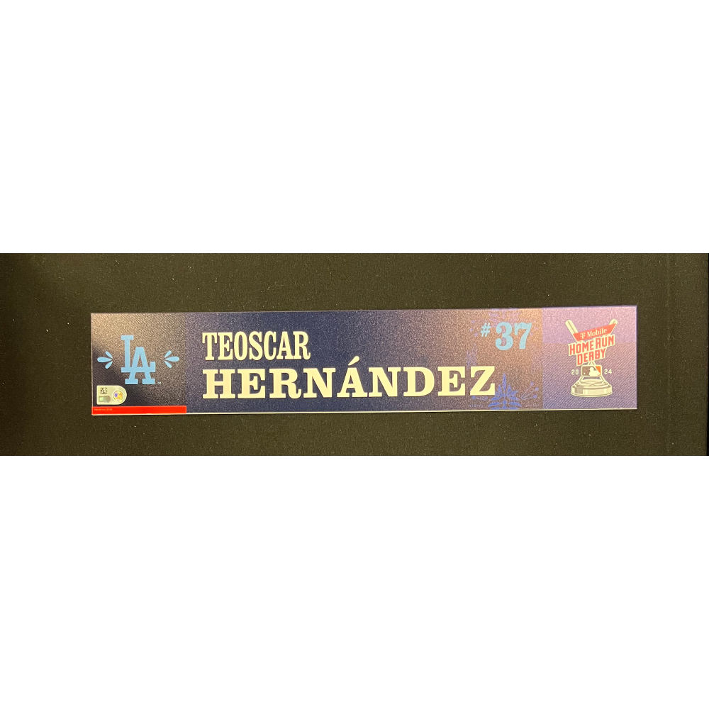 Teoscar Hernandez Game-Used Locker Tag - 2024 MLB Home Run Derby | MLB ...