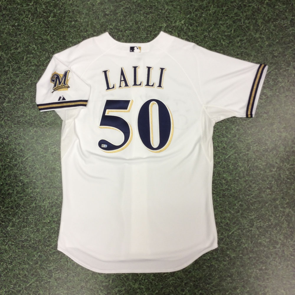 Blake Lalli 2013 Home White Jersey EK872903 | MLB Auctions
