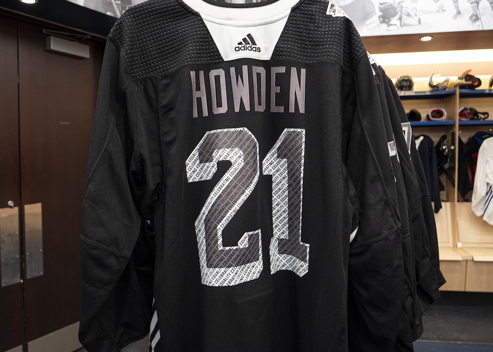 Autographed Black History Night Warm-Up Jersey: #21 Brett Howden - New ...
