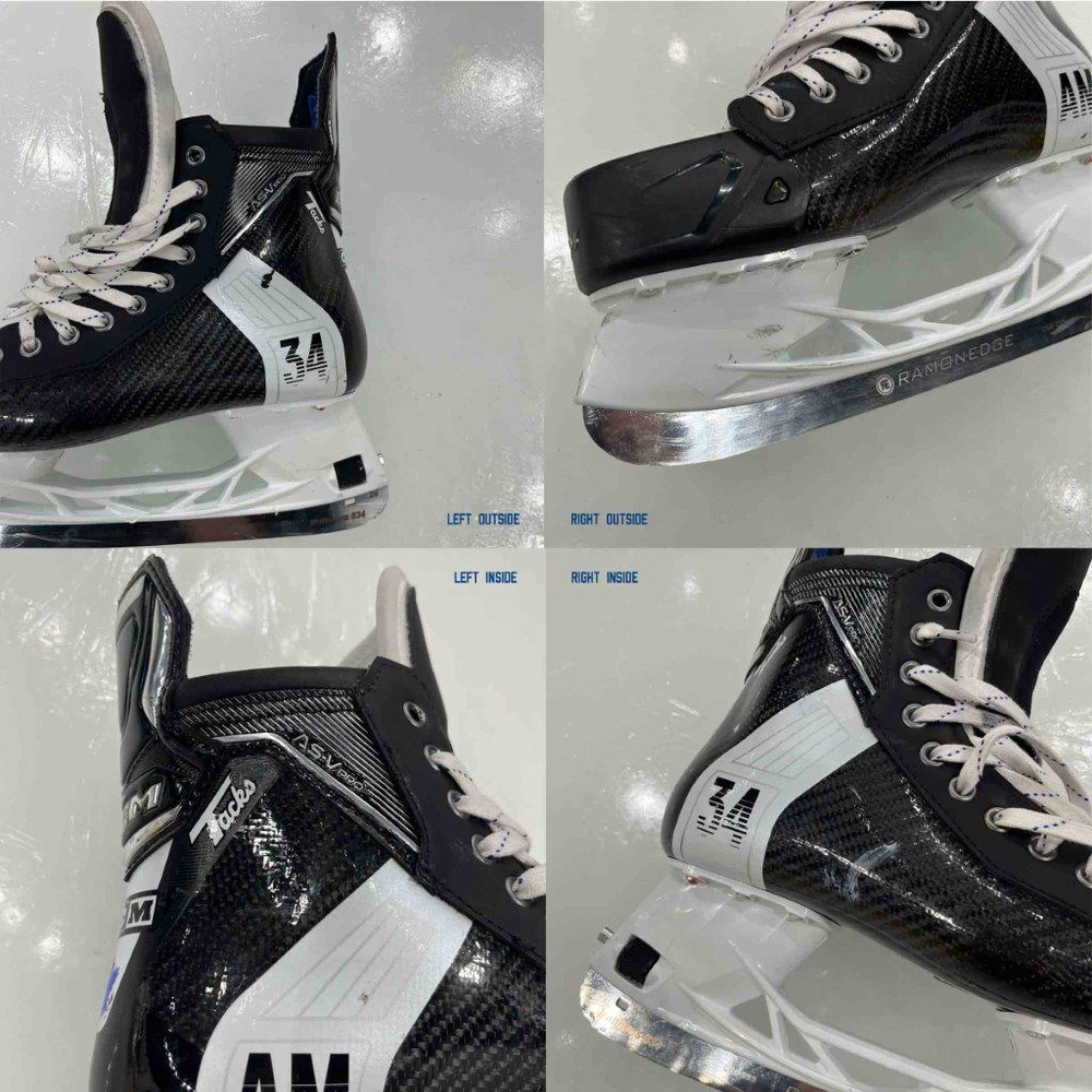 Auston Matthews 2022-23 'Retro Tacks' Game Worn Skates (Photo-Matched ...