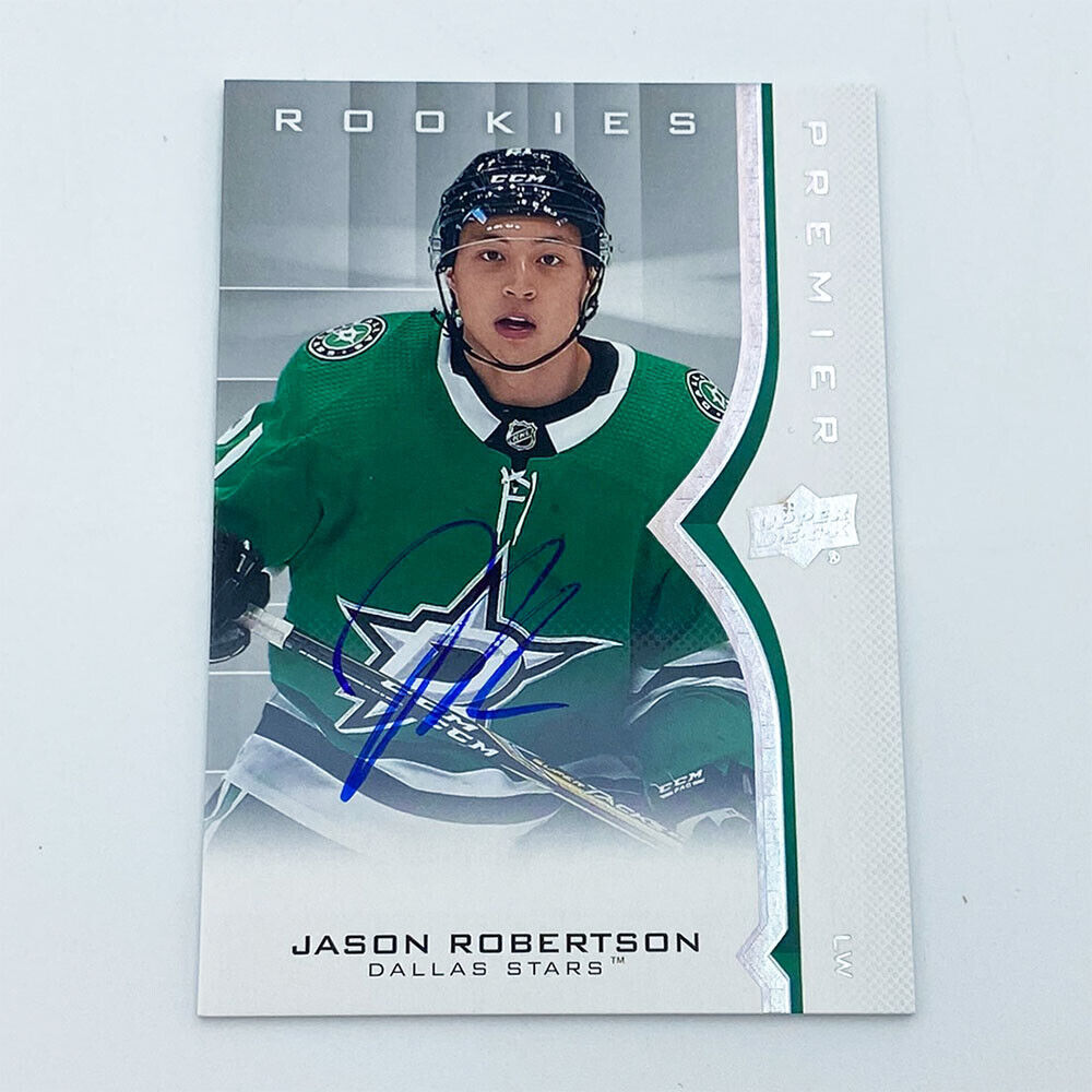 Jason Robertson 2020-21 Upper Deck Premier Rookies Auto Card - NHL Auctions