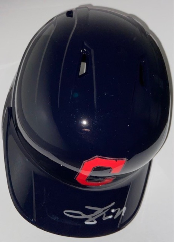 Josh Naylor Autographed Guardians Helmet | MLB Auctions