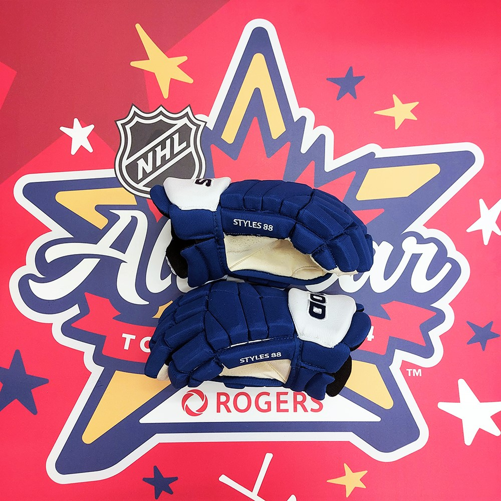 William Nylander 2023-24 Game Worn Gloves (2024 NHL Skills Feb 2nd ...