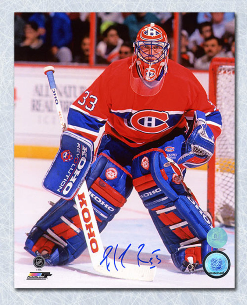 Patrick Roy Montreal Canadiens Autographed Game Action 8x10 Photo - NHL ...