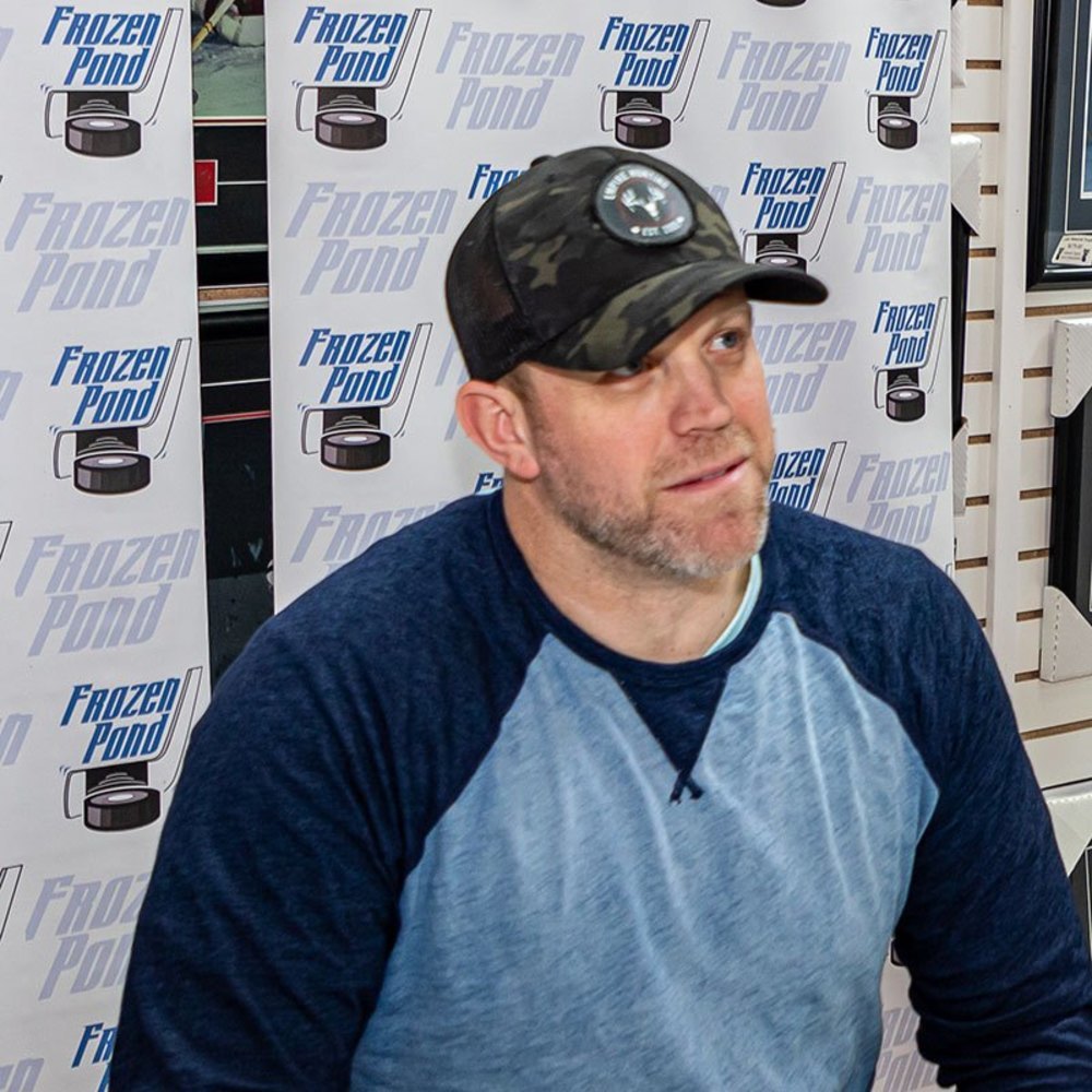 EBUG Hero David Ayres Autographed Carolina Hurricanes Puck w/EBUG 02/22 ...