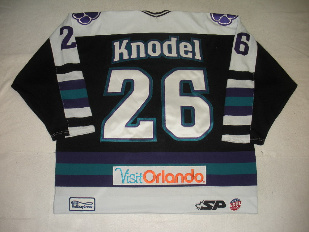 Orlando Solar Bears - Eric Knodel - IHL Vintage Game-Worn Jersey, worn ...