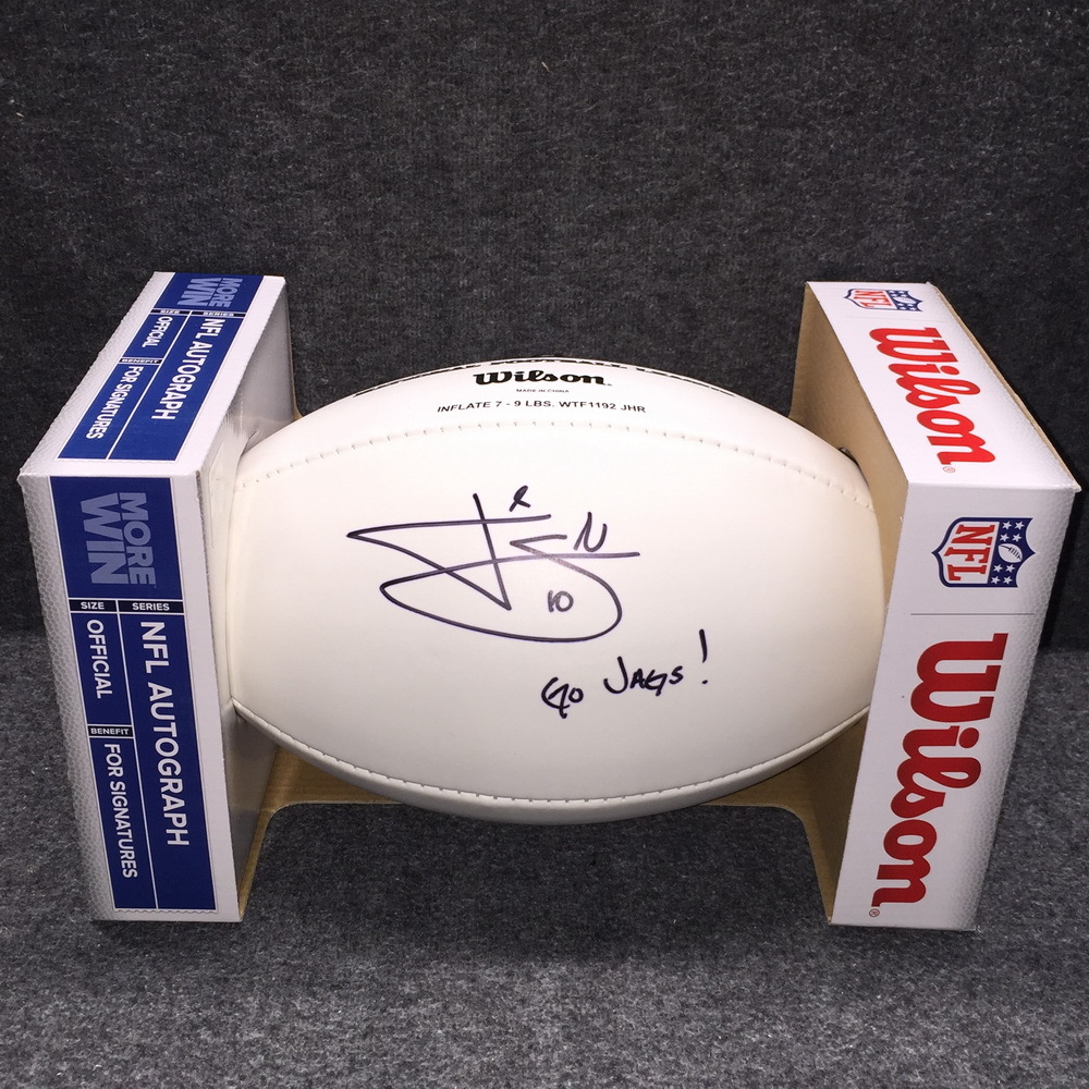 PCF - JAGUARS JOSH SCOBEE SIGNED PANEL BALL | The official auction site ...