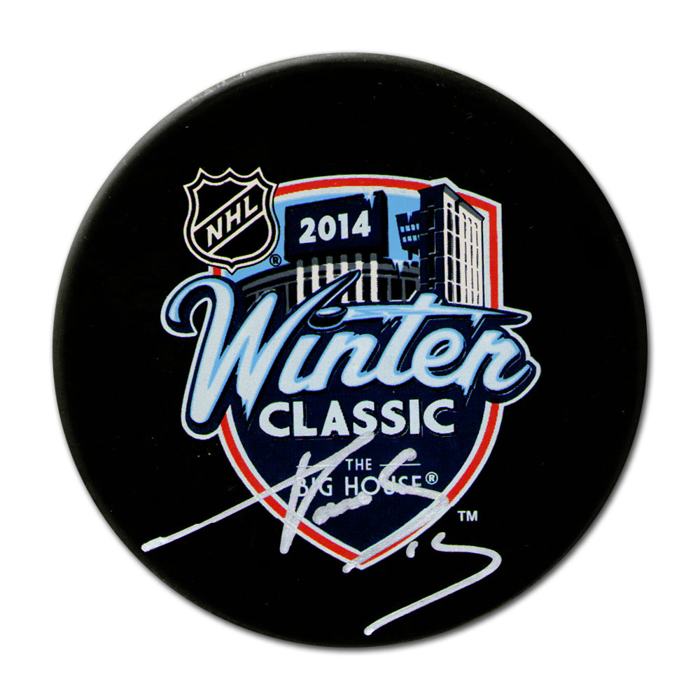 Pavel Datsyuk Autographed 2014 NHL Winter Classic Puck (Detroit Red ...