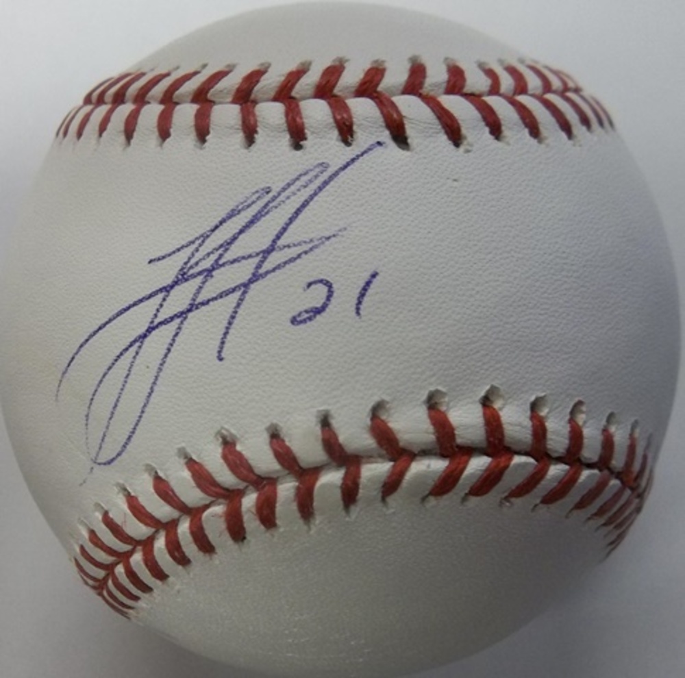 Junior Lake Autographed Baseball | MLB Auctions