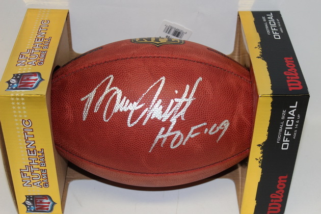NFL Auction | HOF - BRUCE SMITH SIGNED AUTHENTIC FOOTBALL