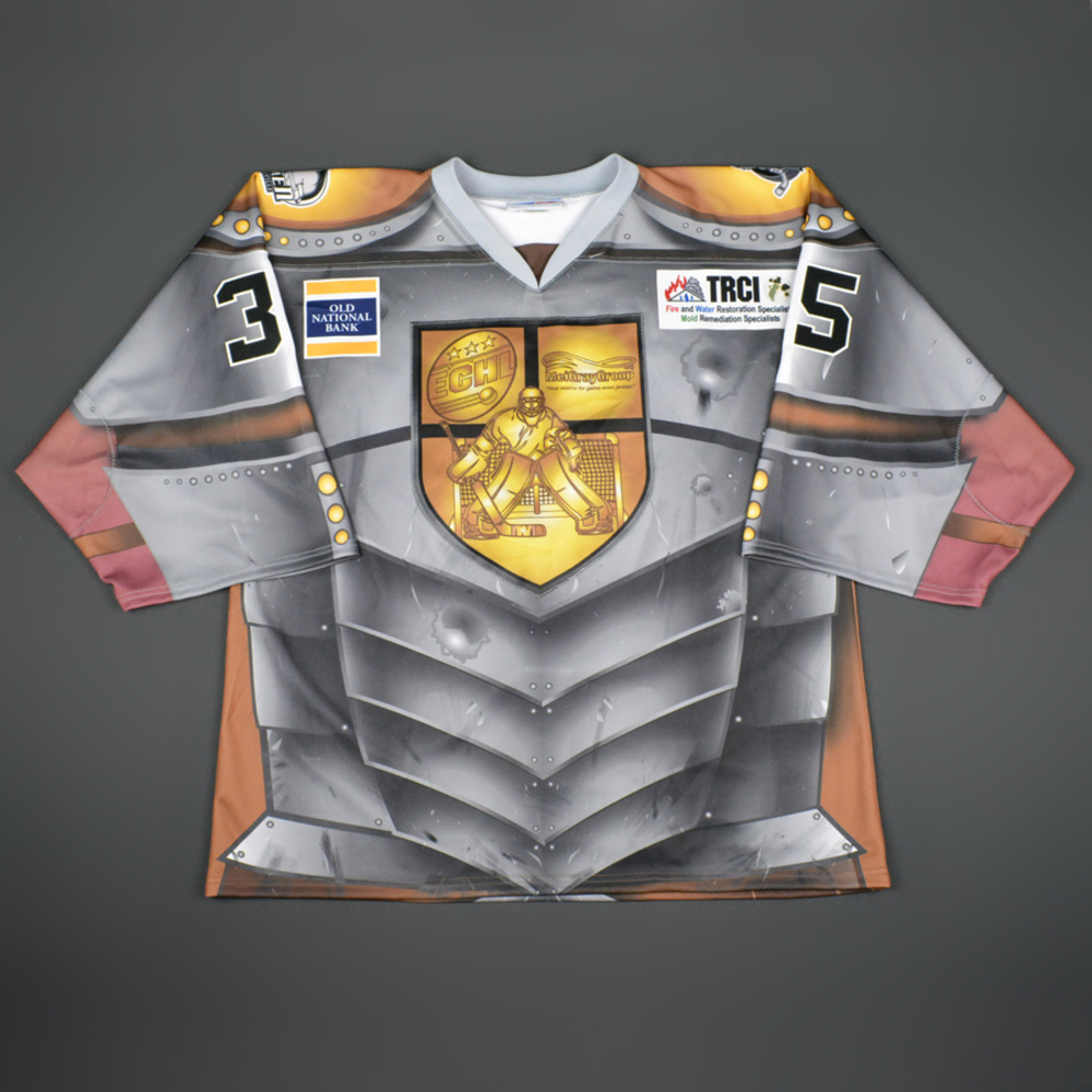 Scott Greenham - Evansville IceMen - Golden Goalie - Autographed Game ...