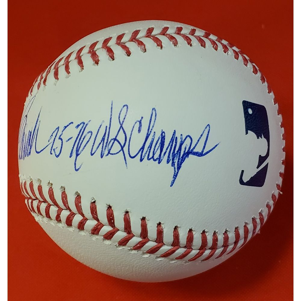 Johnny Bench Autographed Baseball with Inscription "75-76 WS Champs ...