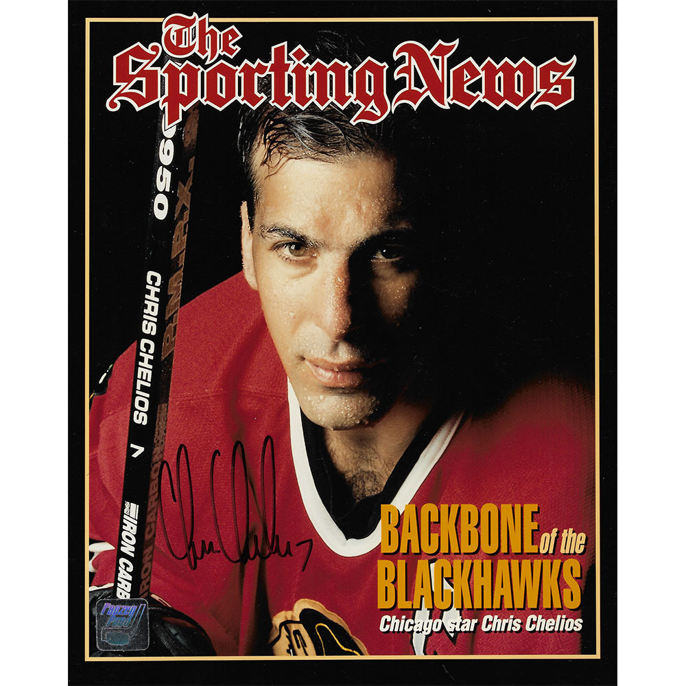 Chris Chelios Autographed Chicago Blackhawks 8X10 Photo - NHL Auctions