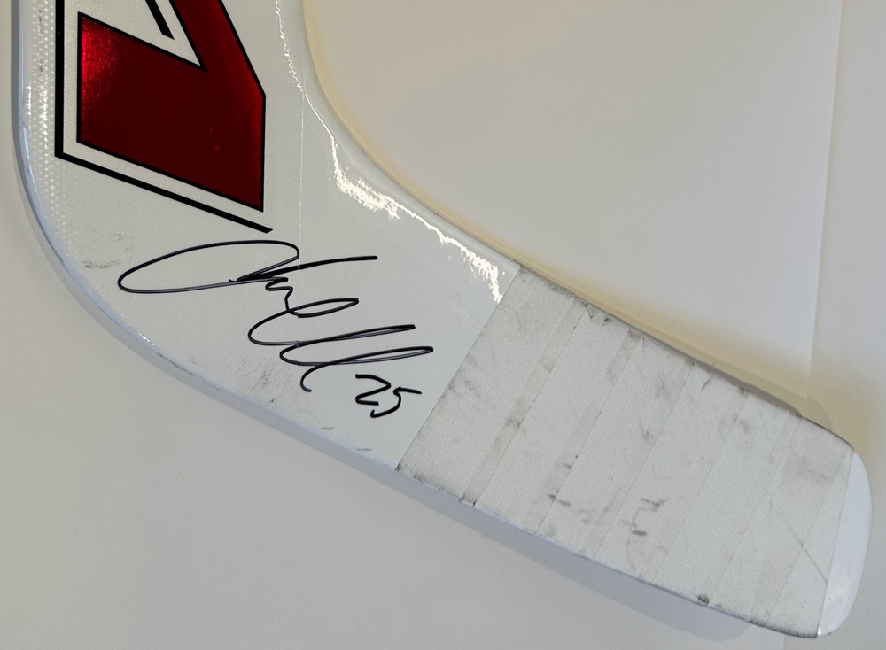 #25 Jacob Markstrom Game Used Stick - Autographed - New Jersey Devils ...