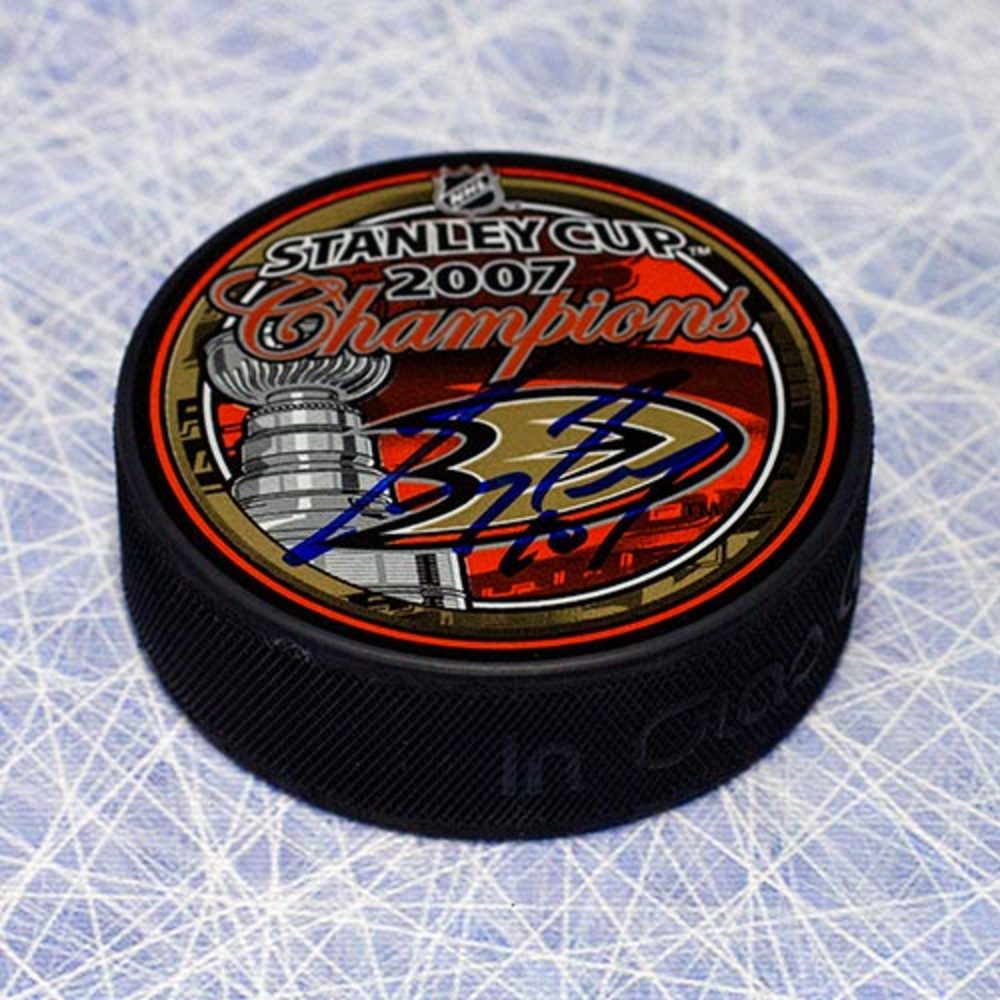 Corey Perry Anaheim Ducks Autographed 2007 Stanley Cup Puck - NHL Auctions