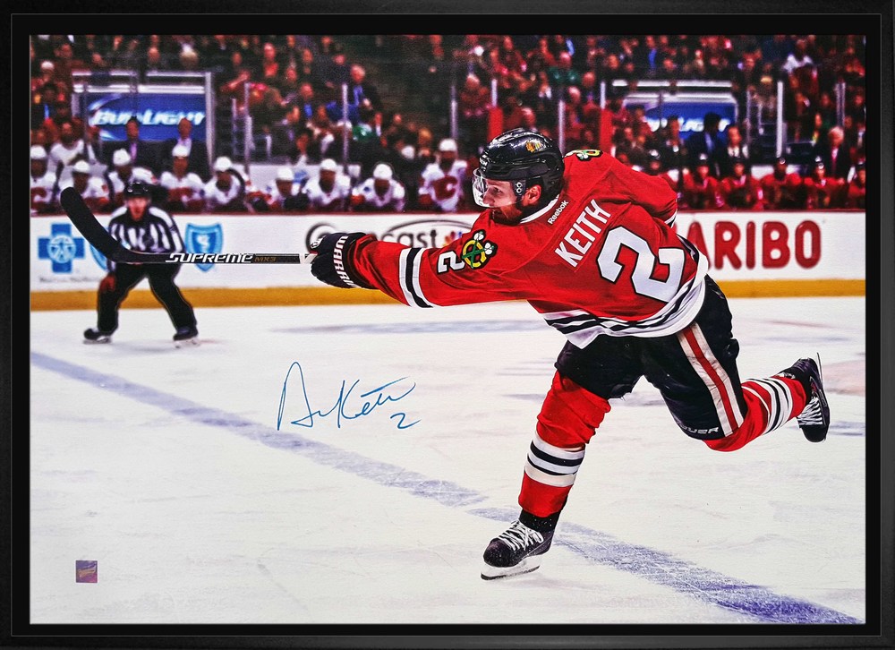 Duncan Keith - Signed & Framed 20x29 Canvas - Chicago Blackhawks ...