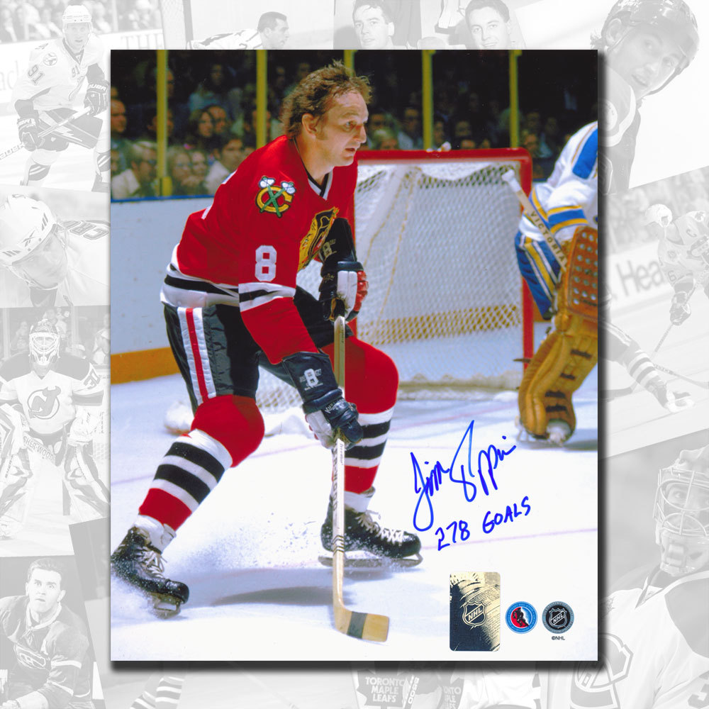 Jim Pappin Chicago Blackhawks 278 Goals Autographed 8x10 - NHL Auctions