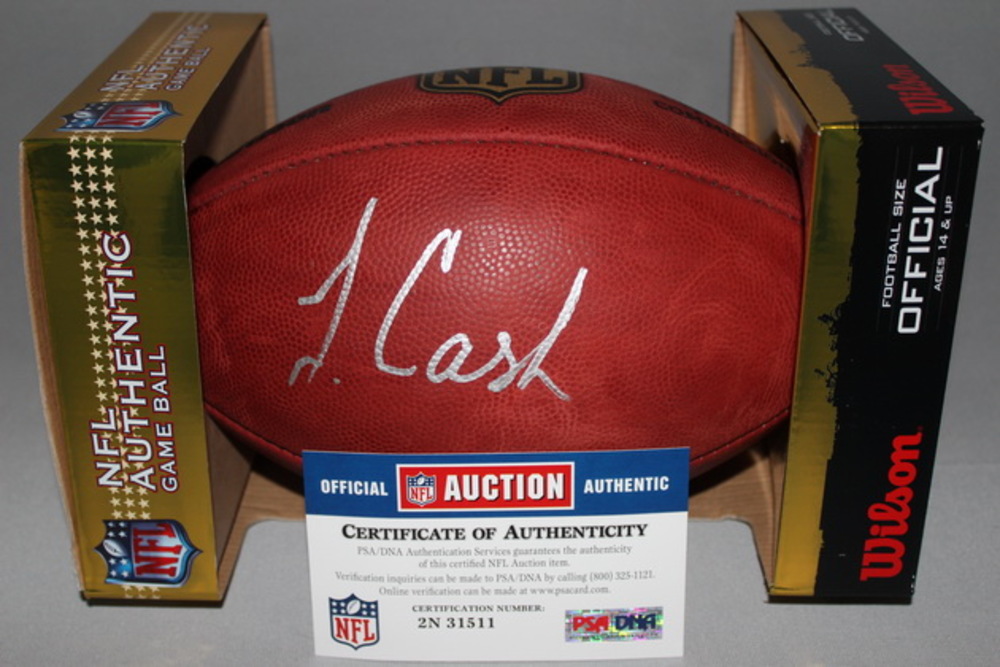NFL - PANTHERS JEREMY CASH SIGNED AUTHENTIC FOOTBALL | The official ...