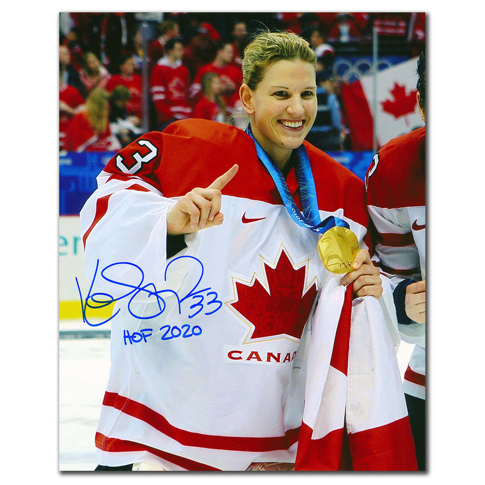 Kim St. Pierre Team Canada 2010 Olympics Gold Medal HOF Autographed ...