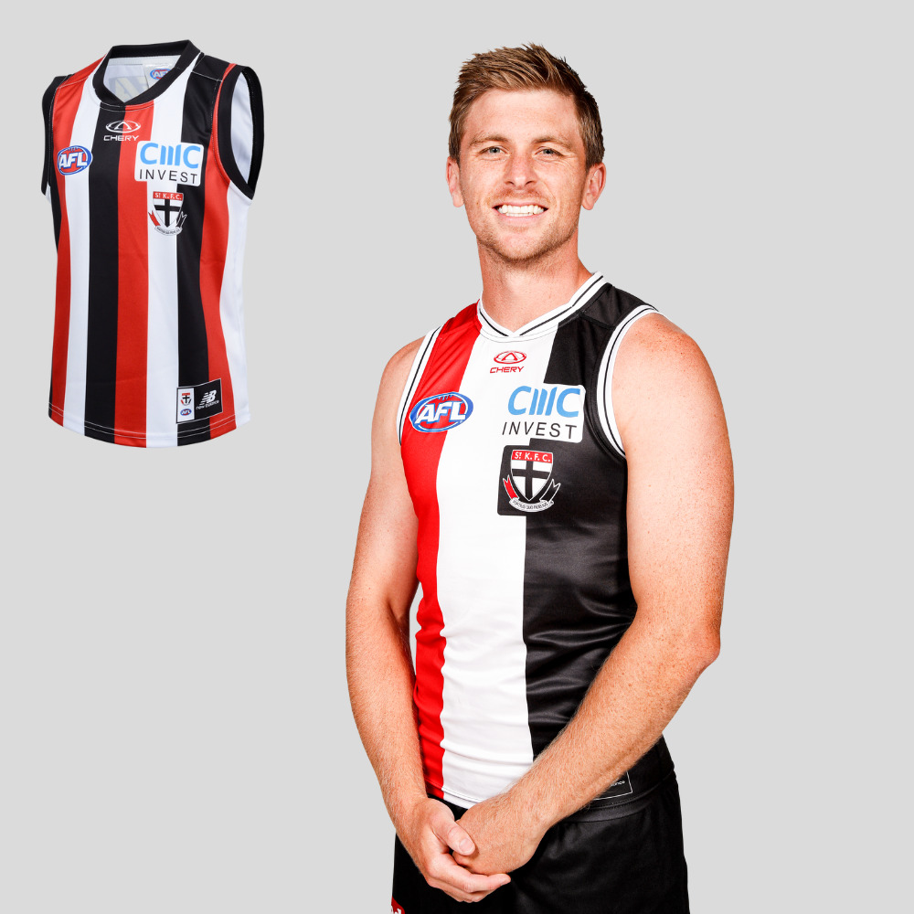 Seb Ross #6 - 2024 Player Candy Stripe Guernsey* Signed - Match Worn ...