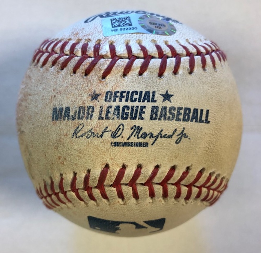 Game-Used Baseball (Batter - Jace Peterson, Pitcher - Matt Harvey ...
