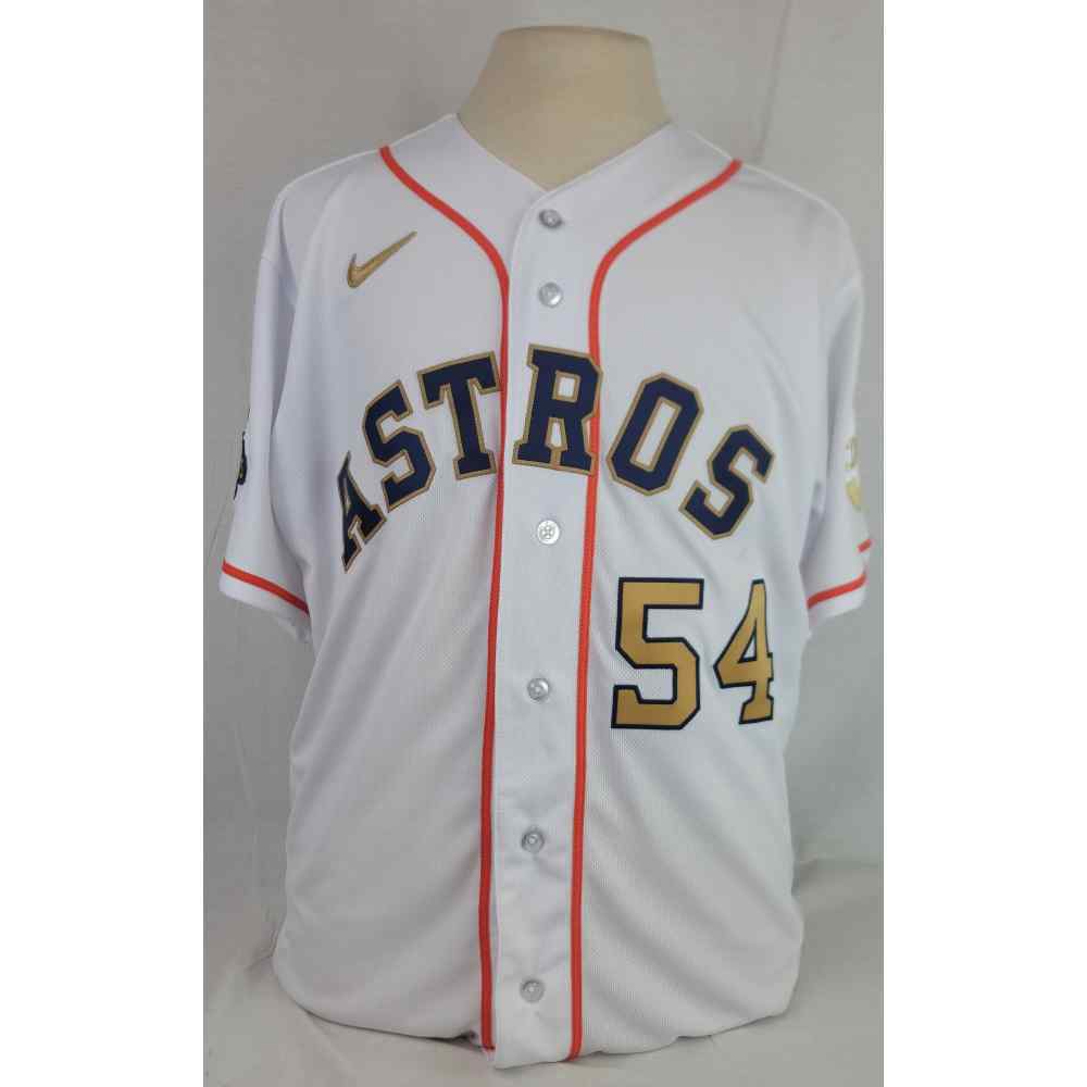Dan Firova Game-Used Gold Jersey | Houston Astros Auctions