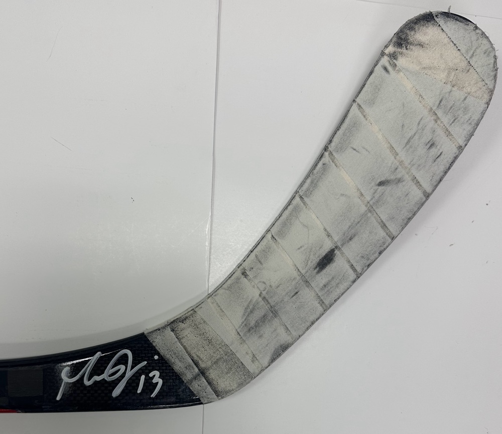 #13 Max Domi Game Used Stick - Autographed - Chicago Blackhawks - NHL ...