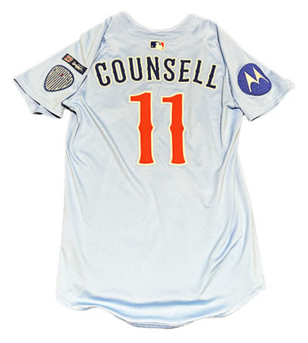 Craig Counsell Game-Used Blues Alternate Jersey & Pants - 9/26 vs. STL ...