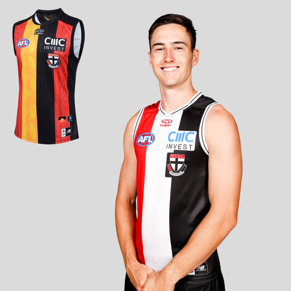 Cooper Sharman #43- 2024 Player Home Indigenous Guernsey* Signed ...