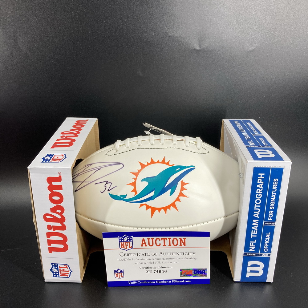 Dolphins - Kenyan Drake Signed Panel Ball with Dolphins Logo | The ...