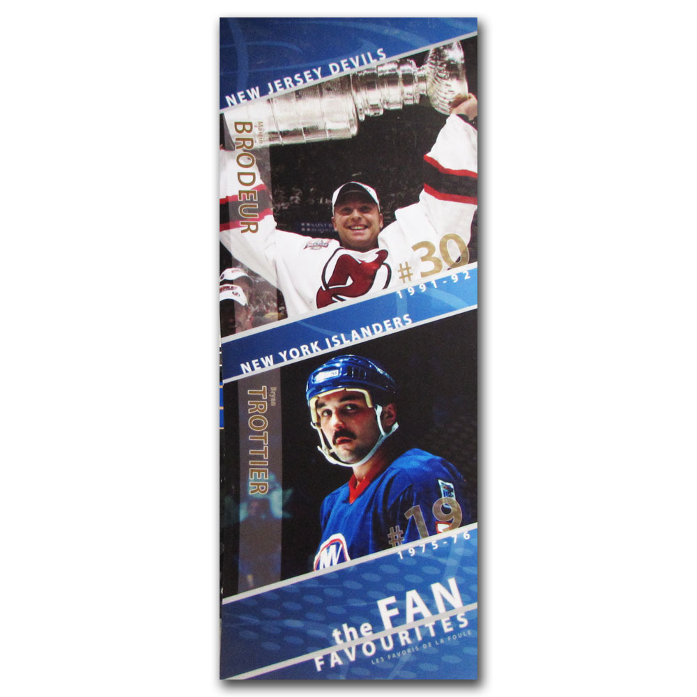 Martin Brodeur & Bryan Trottier Fan Favourites Oversized Lightbox Once ...