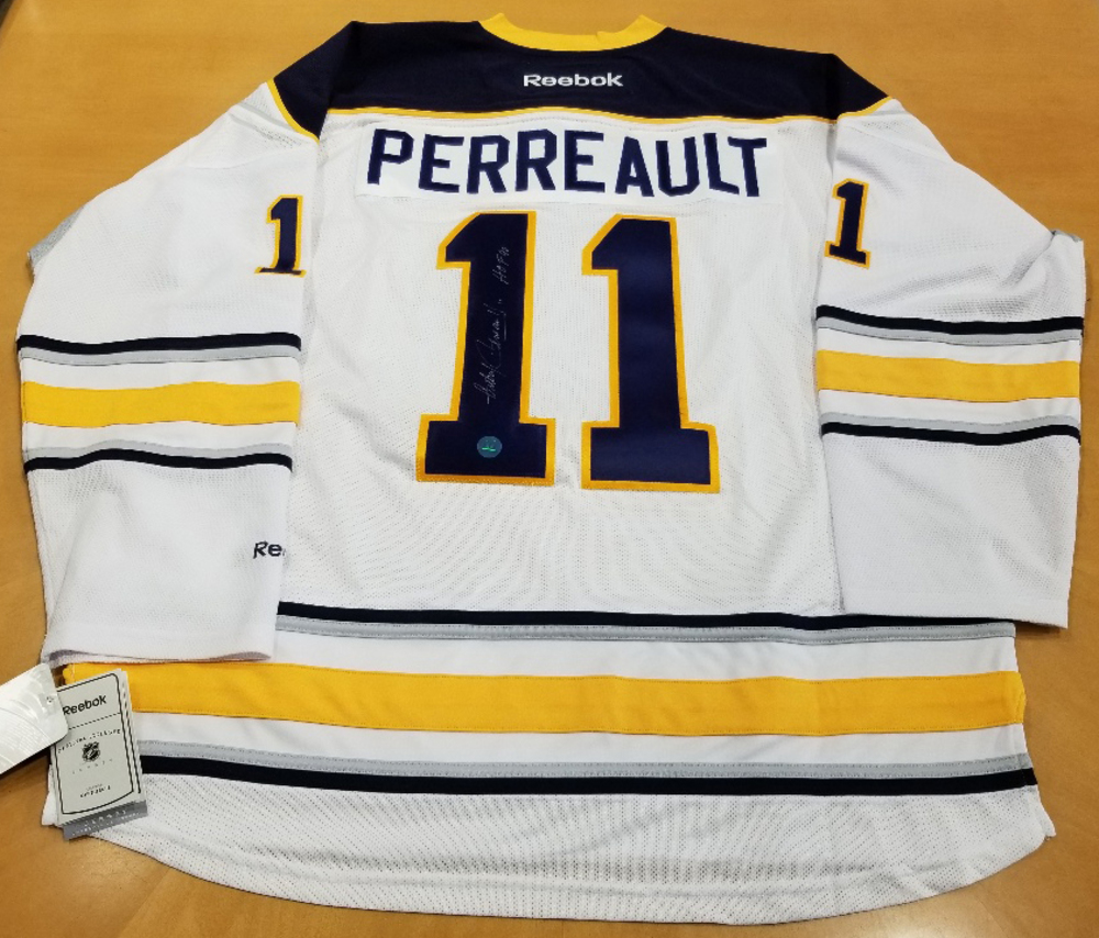 Gilbert Perreault Buffalo Sabres Autographed Reebok Premier Hockey ...