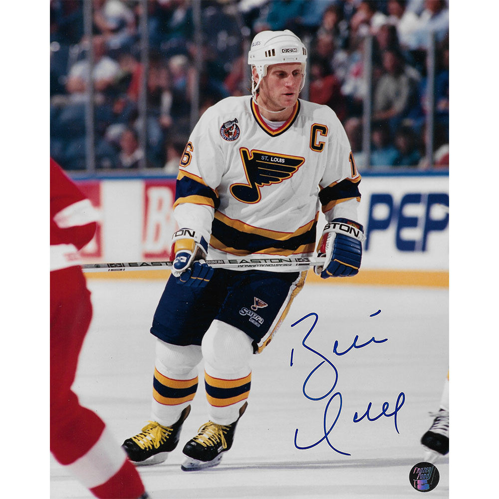 Brett Hull Autographed St. Louis Blues 8X10 Photo - NHL Auctions